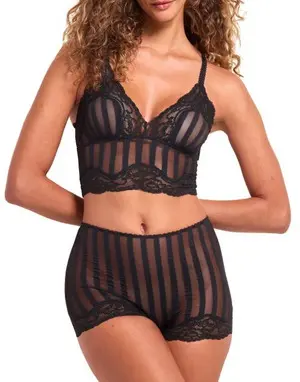 ADORE ME Cove Bralette & Shortie Set Lingerie - Black