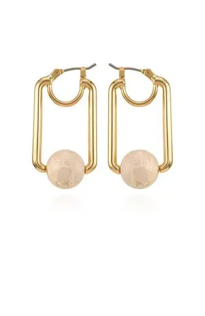 Guess Tone Serpentine Drop Earrings - Gold