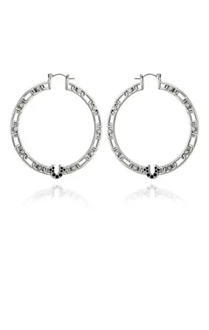 True Religion Hoop Earrings - Silver