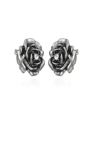 True Religion Flower Stud Earrings