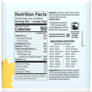 SUNWARRIOR Clear Protein Refresh Powder - Peach Mango