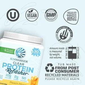SUNWARRIOR Clear Protein Refresh Powder - Peach Mango