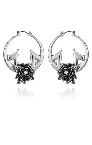True Religion Hoop Earrings - Silver