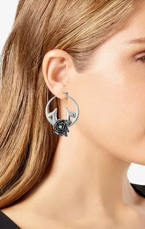 True Religion Hoop Earrings