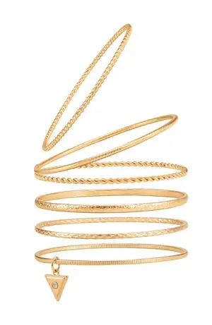 Guess Tone 6-piece Bangle Bracelet Set