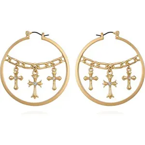True Religion Hoop Earrings - Gold