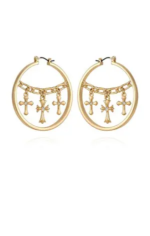 True Religion Hoop Earrings