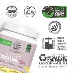 SUNWARRIOR Active Creatine Powder For Her - Yuzu Coconut