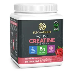 SUNWARRIOR Active Creatine Monohydrate Powder - Raspberry/350g
