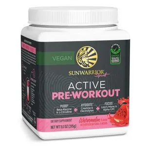 SUNWARRIOR Active Pre-workout Powder Tub - Watermelon