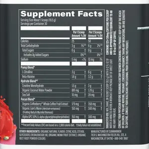 SUNWARRIOR Active Pre-workout Powder Tub - Watermelon