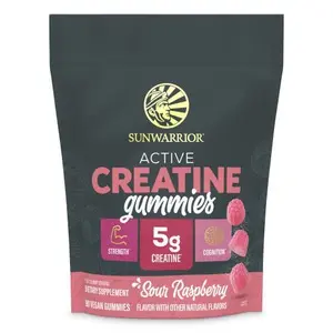 SUNWARRIOR Active Creatine Gummies - Sour Raspberry