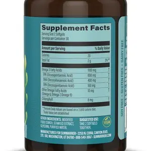 SUNWARRIOR Omega 3 Softgels