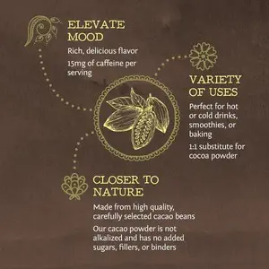 SUNWARRIOR Organic Be Well Cacao Powder 455g Pouch