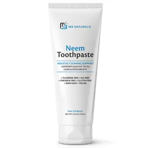 M3 Fluoride-free Neem Herbal Toothpaste, Mint - 1 Pack