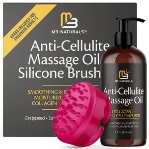 M3 Anti-cellulite Oil & Silicone Brush Bundle - None