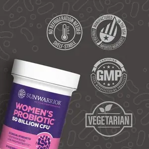 SUNWARRIOR Active Performance Probiotic Capsules, 50 Billion Cfu