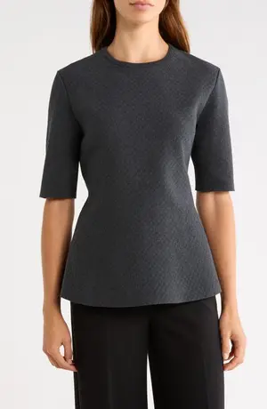 HIGH SPORT Wes Mini Check Top - Charcoal