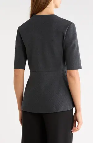 HIGH SPORT Wes Mini Check Top - Charcoal