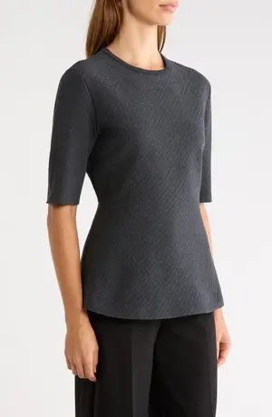 HIGH SPORT Wes Mini Check Top - Charcoal