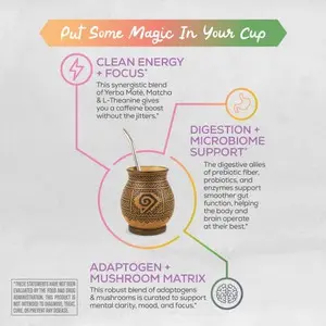 SUNWARRIOR Yerba Mate Energy Powder Drink Mix - Unflavored