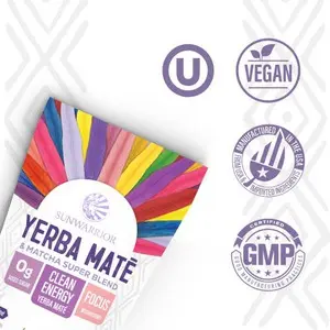 SUNWARRIOR Yerba Mate Energy Powder Drink Mix - Unflavored