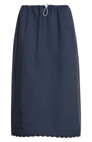 Cecilie Bahnsen Cbbria Embroidered Taffeta Midi Skirt
