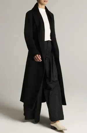 Vince Shawl Collar Wool & Cashmere Long Coat
