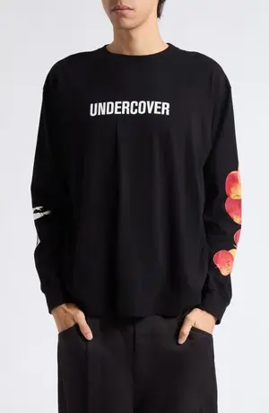 Undercover Graphic Long Sleeve T-shirt - Black