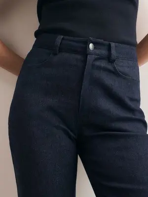 The Fold Lexington High Waisted Flared Jeans