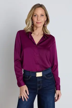 THE NOLI SHOP Ana Silk Blouse