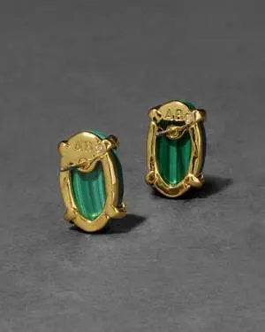 Alexis Bittar Georgian Stone Post Earring - Malachite