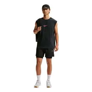 Nike Pro Training Dri-fit 6 Inch Short Asia Sizing 'black Red