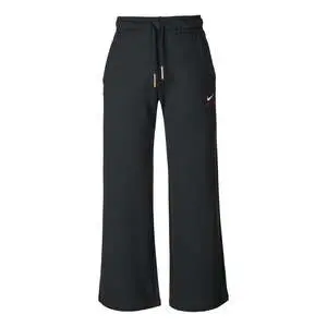 Nike Nsw Lny Fleece Wide Leg Pants - Black