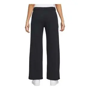 Nike Nsw Lny Fleece Wide Leg Pants - Black