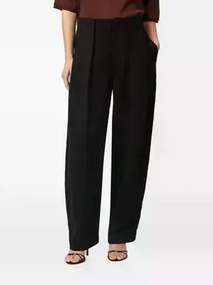 ALLSAINTS Pleated Wide-leg Trousers - Black