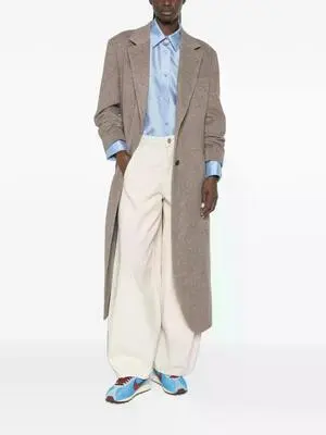 Sandro Tailored-collar Single-breasted Coat