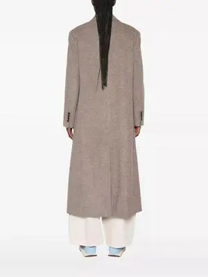Sandro Tailored-collar Single-breasted Coat