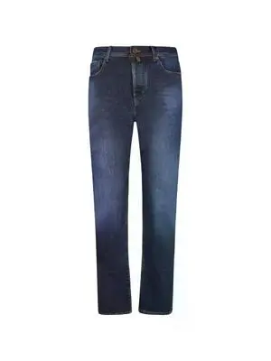 Jacob Cohen Faded-effect Straight-leg Jeans - Blue
