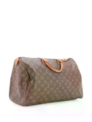 LOUIS VUITTON Speedy Handbag Monogram Canvas 40 Satchel - Brown