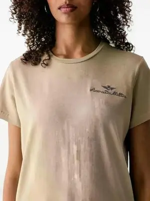 AERONAUTICA MILITARE Logo-embroidered T-shirt