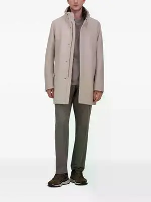 Herno Faux-fur-trim Twill Coat