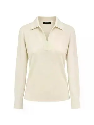 Seventy Polo-collar Long-sleeve Sweater - Neutrals