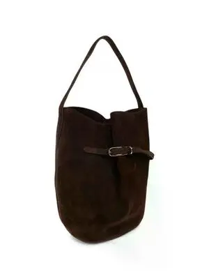 LIFFNER Large Suede Buckle-detail Tote Bag