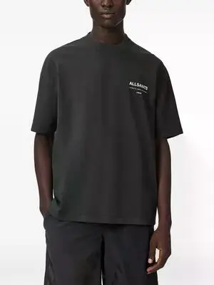 ALLSAINTS Backstage Logo-print Cotton T-shirt - Grey