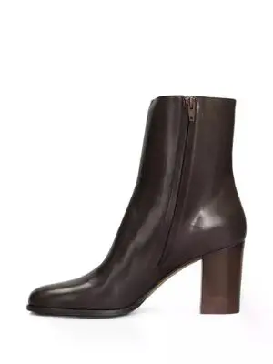 MARA BINI Round-toe Block-heel Ankle Boots - Brown