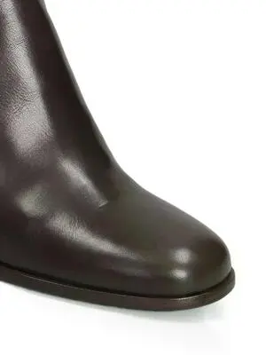 MARA BINI Round-toe Block-heel Ankle Boots - Brown
