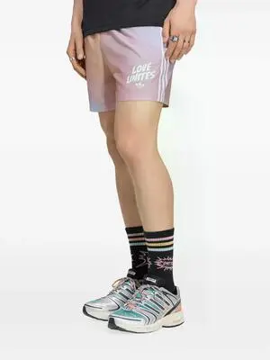 Adidas Love Unites Gradient-print Shorts - Pink