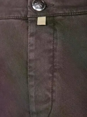 Jacob Cohen Logo-patch Straight-leg Trousers - Brown
