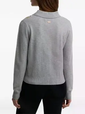 BARBOUR INTERNATIONAL Fawne Argyle Intarsia-knit Polo-collar Sweater